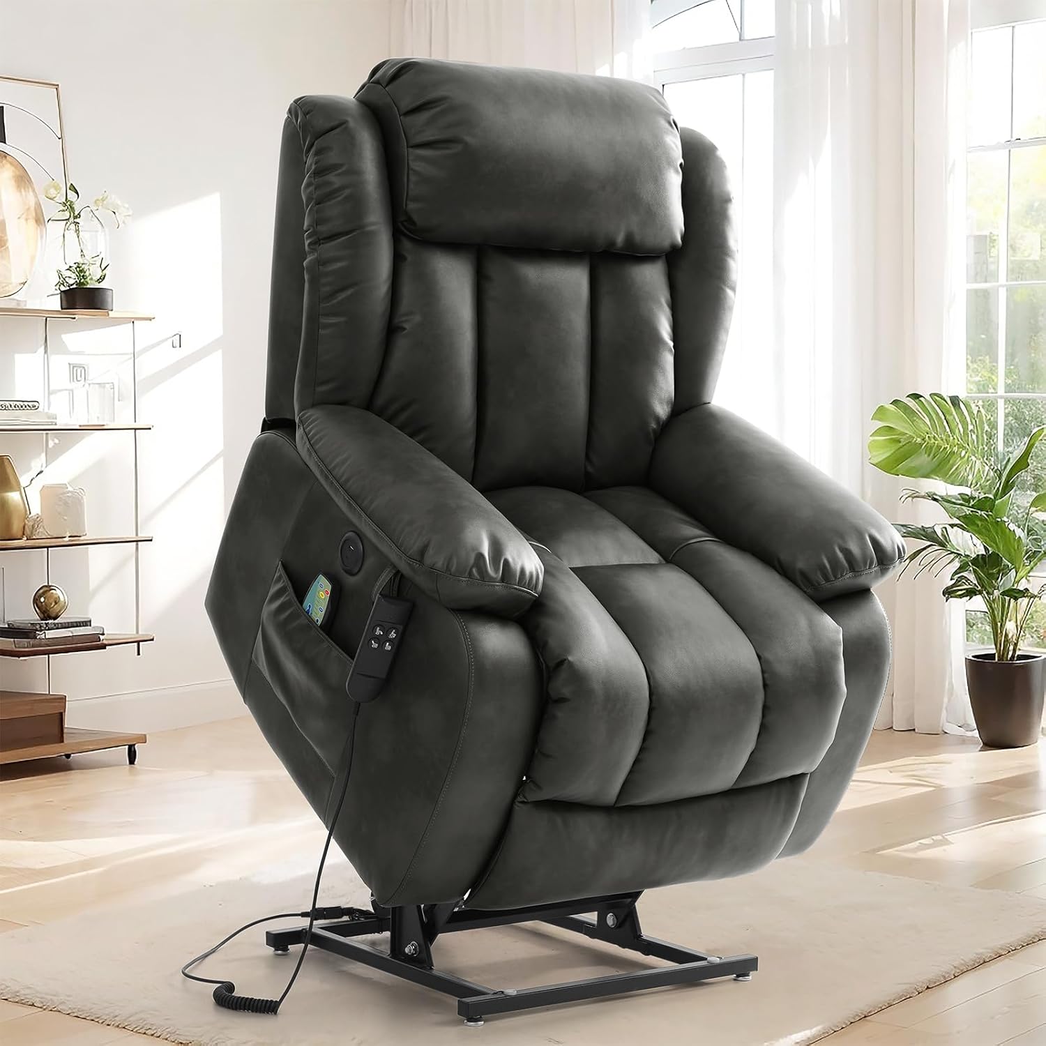 Amazon.com: COHOME Infinite Position Recliner with Massage and Heating ...
