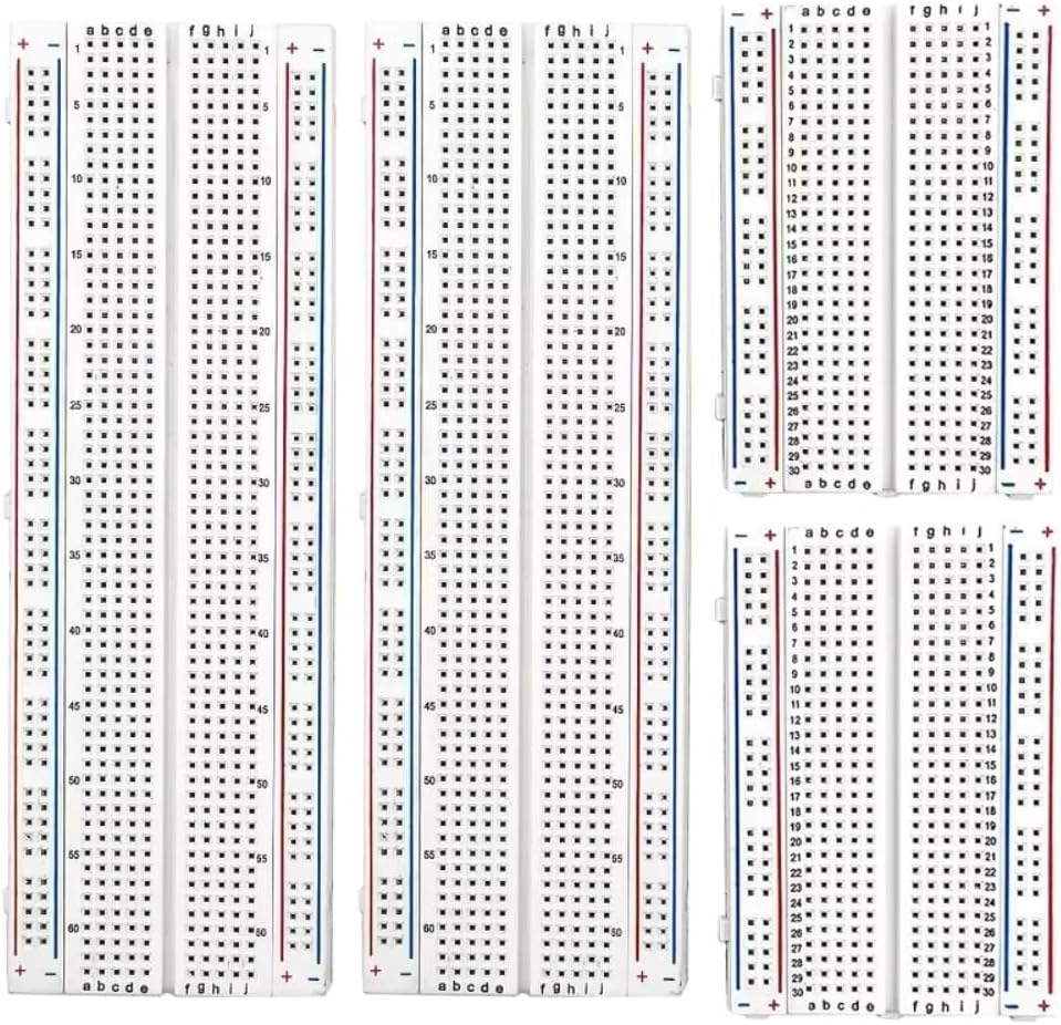 Amazon.com: V TELESKY 4PCS 400 Points Breadboard 830 Points Breadboard ...