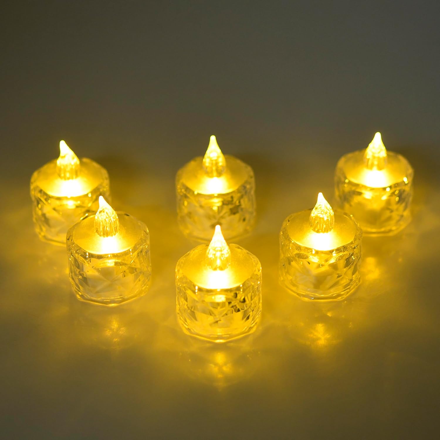 Buy amazon basics 6 Pcs Decorative LED Tealight for Gifting, Mandir ...