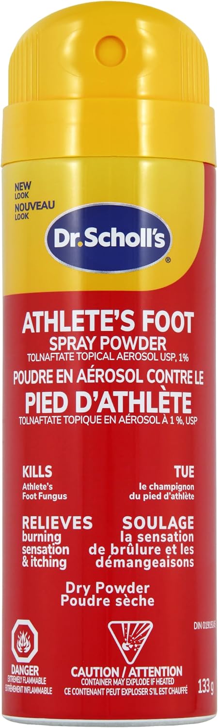 Dr. Scholl's Athlete's Foot Spray Powder, 133 g : Amazon.ca: Health ...