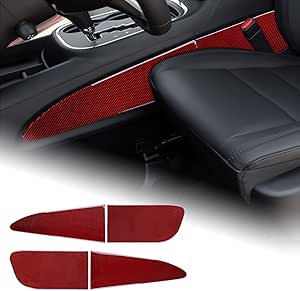 Amazon.com: AIRSPEED Carbon Fiber Car Gear Box Side Strip Cover Side ...