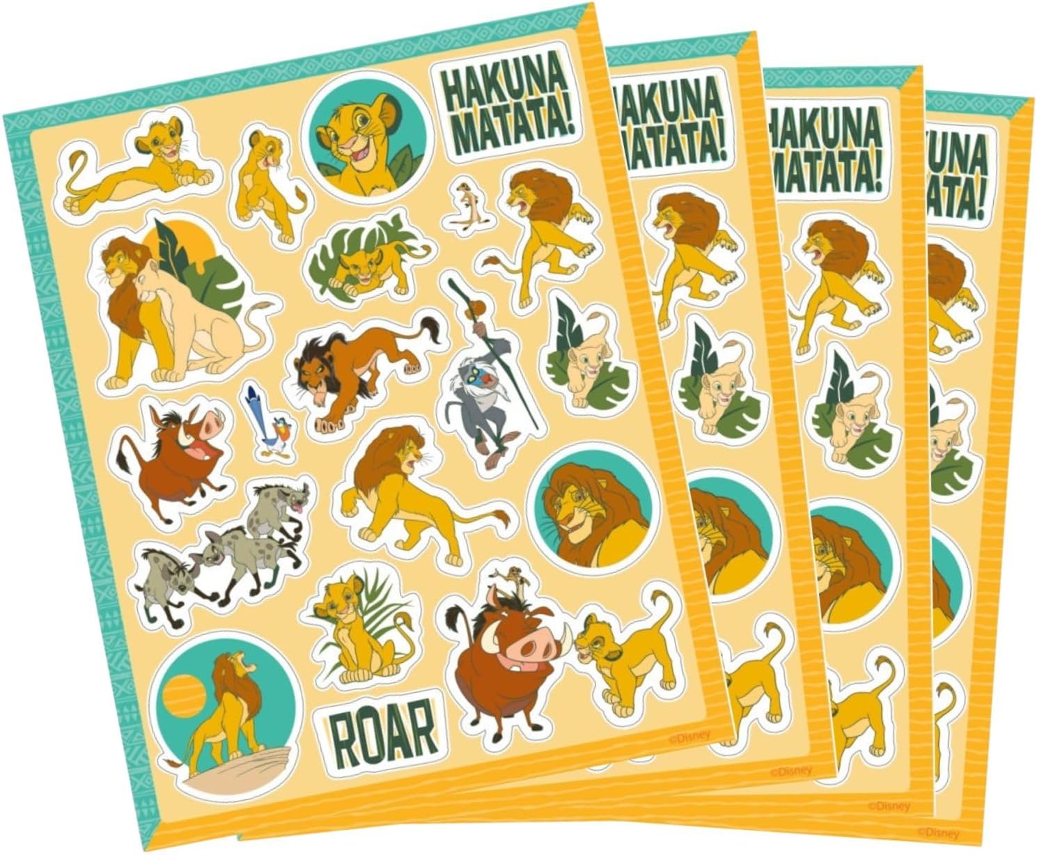 Amazon.com: SmileMakers Disney Lion King: Hakuna Matata Stickers ...