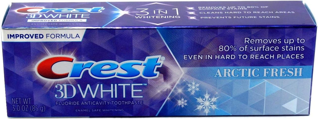 Amazon.com: Crest 3D White Arctic Fresh Whitening Toothpaste, 3.8 oz ...