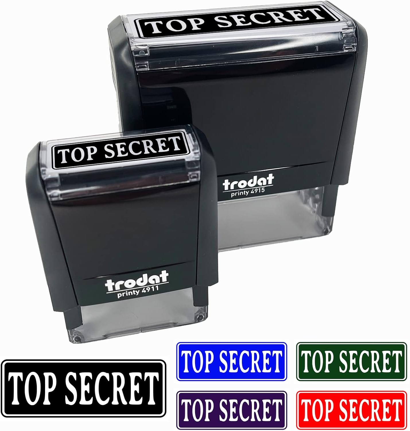 Amazon.com : Top Secret Spy Document Self-Inking Rubber Stamp Ink ...
