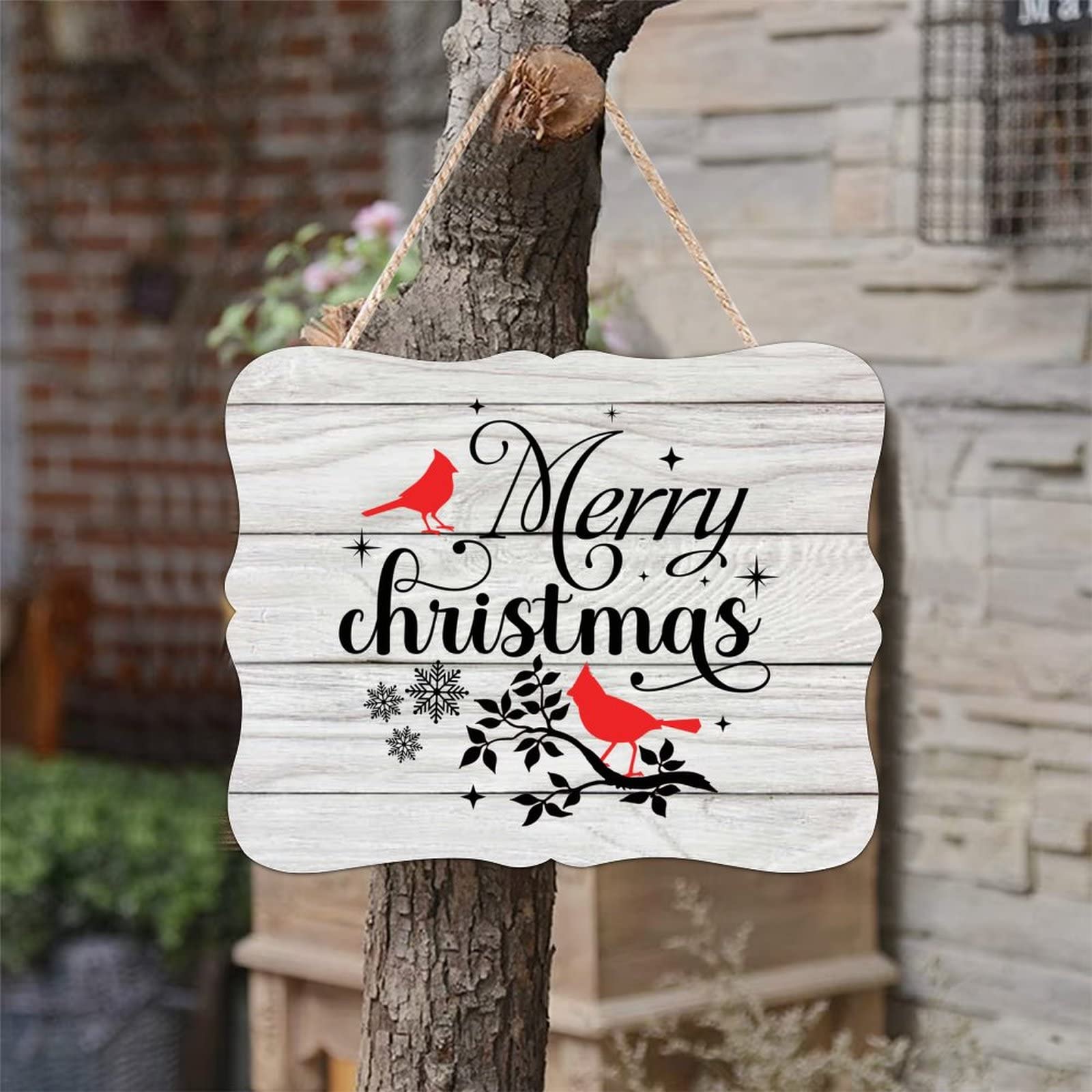 Merry Christmas Sign Wooden
