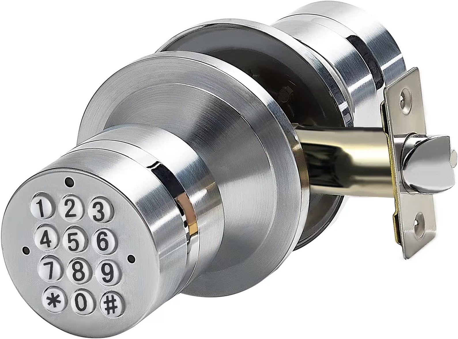 SoHoMiLL Electronic Door Knob (Spring Latch Lock; Not Deadbolt; Not ...