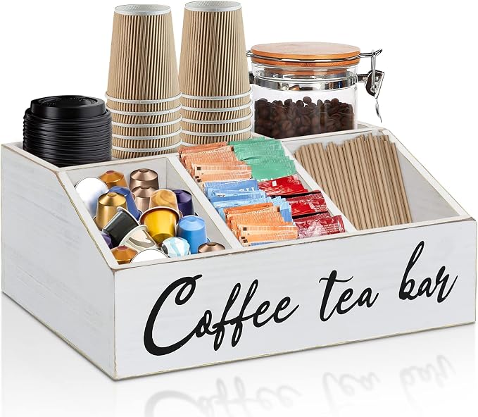 Amazon.com: Coffee Station Organizer Coffee Bar Organizer for Counter ...