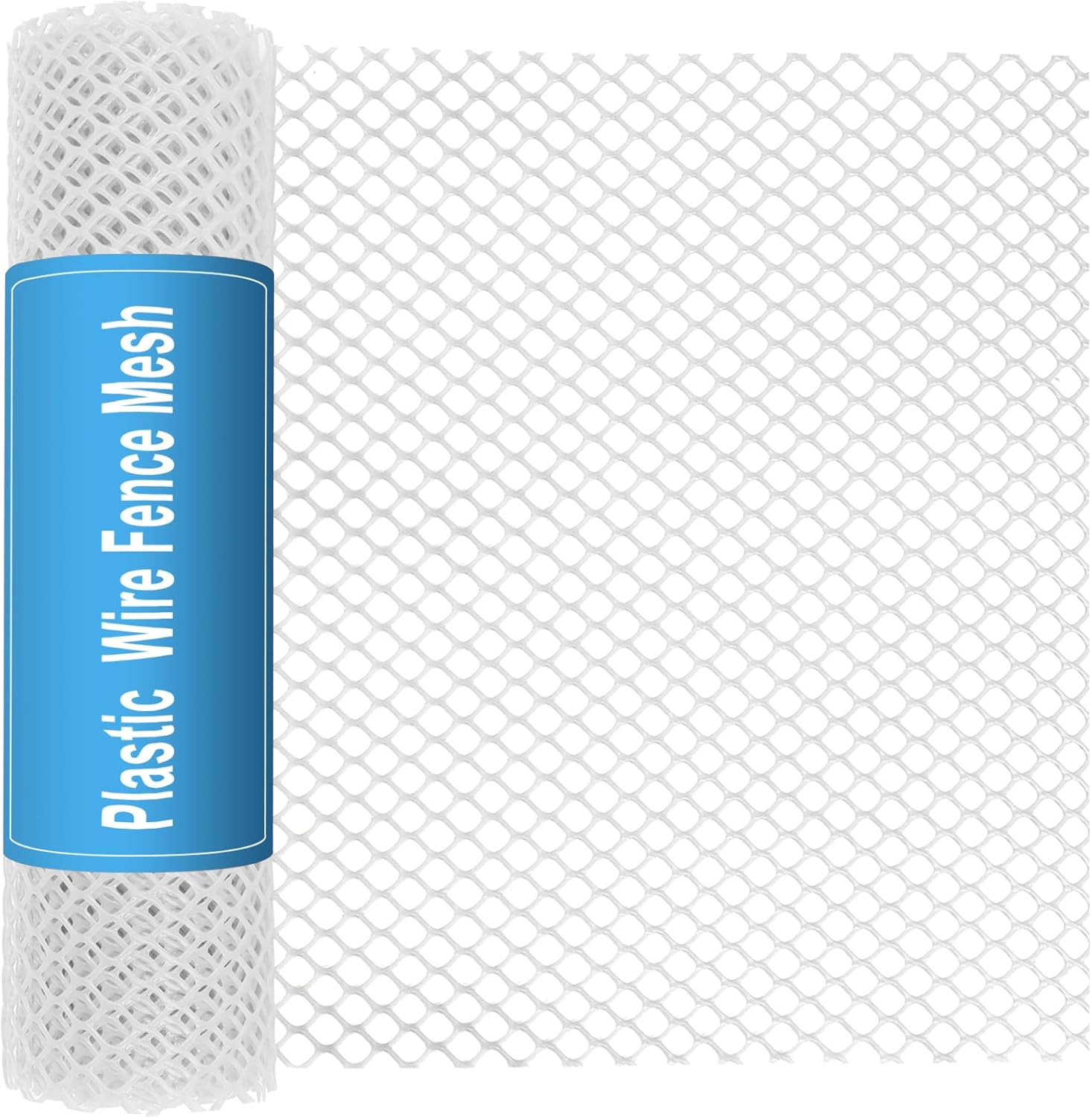 Amazon.com : White Plastic Wire Fence Mesh 15.7IN x 10FT Roll - Durable ...