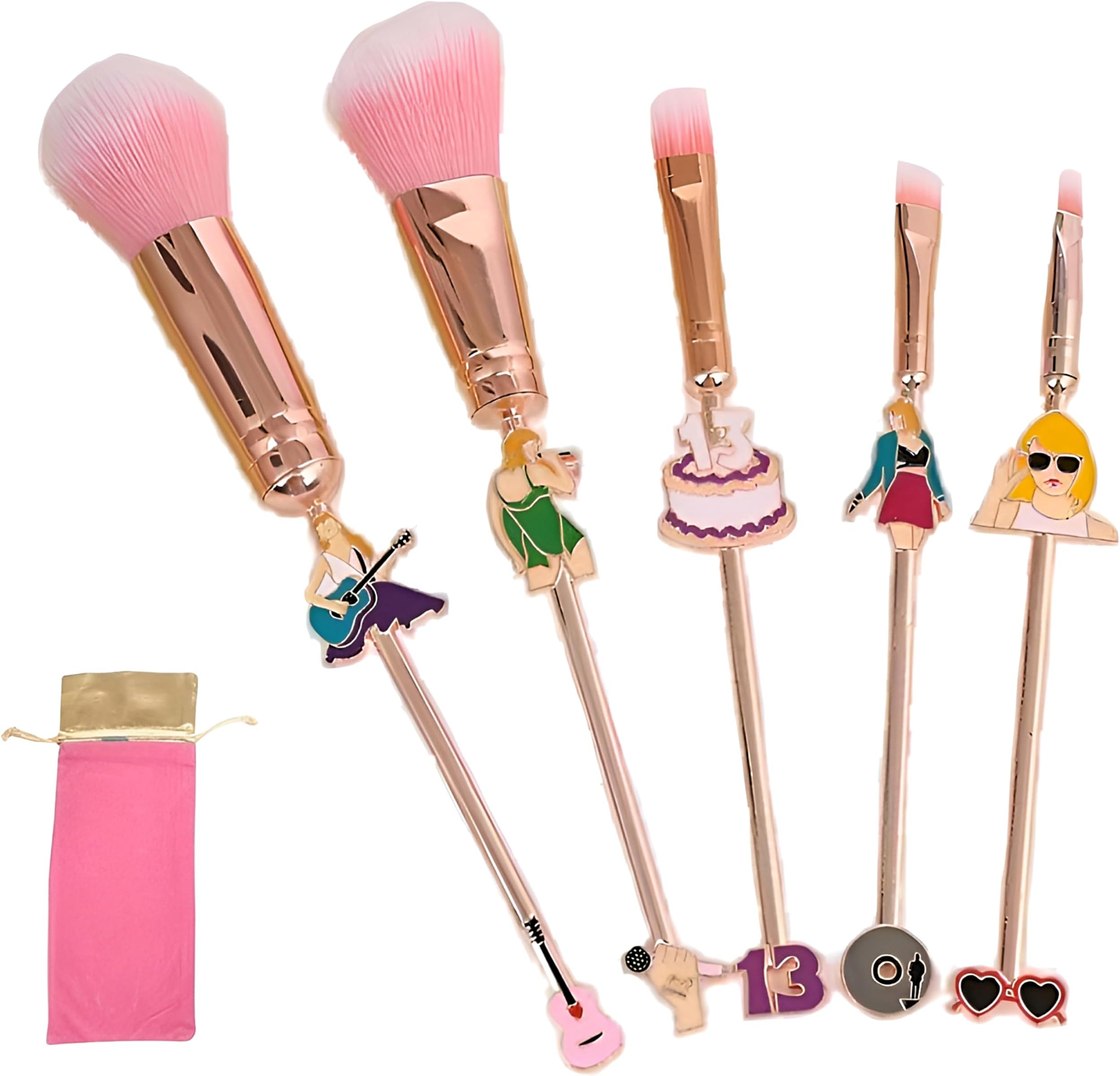 Amazon.com: Makeup Brushes Set,Wizard Wand Magic 5Pcs Cosmetic Brushes ...