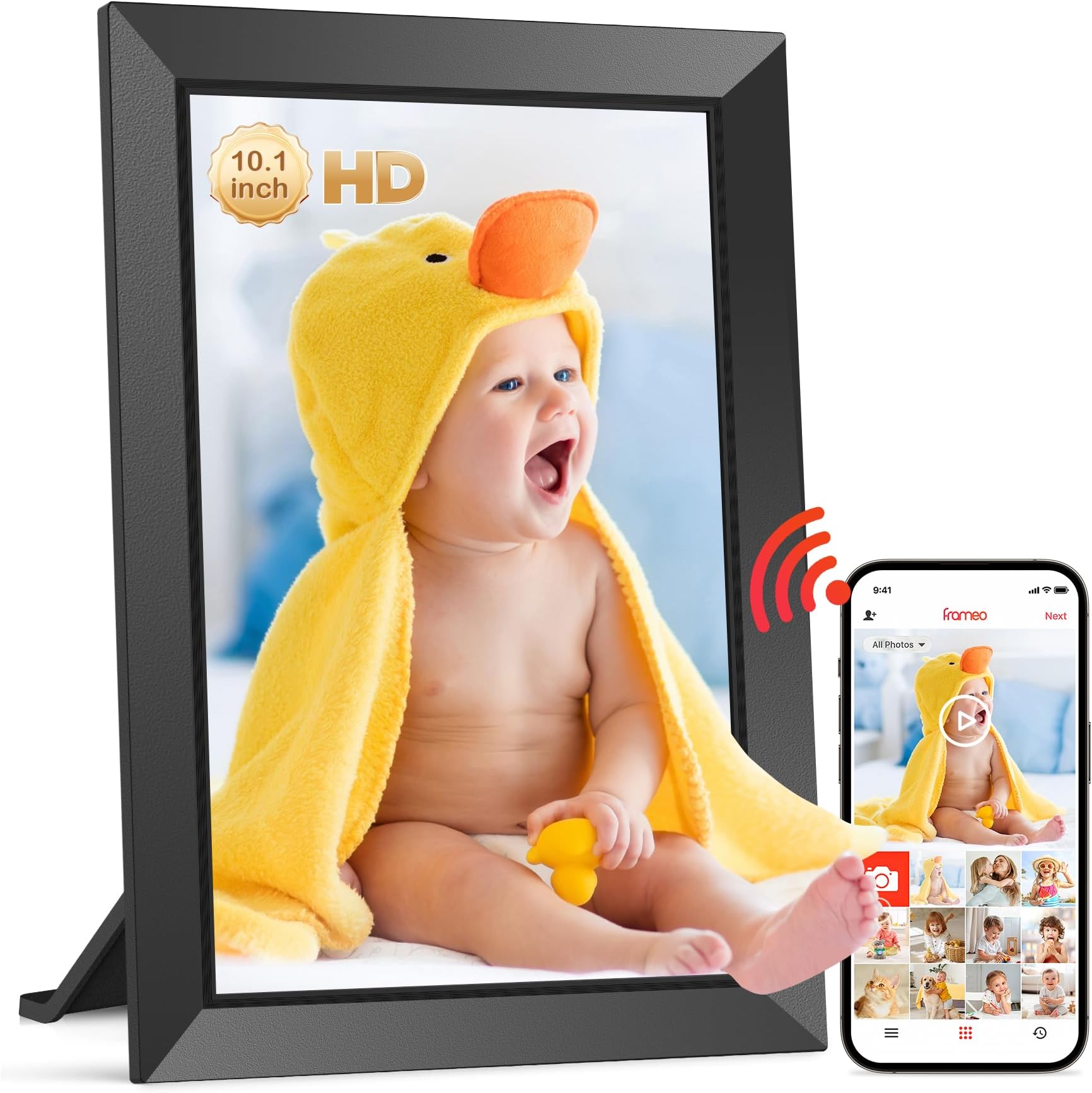 Andoer 21.5-Inch WiFi Digital Photo Frame Cloud Digital Picture Frame ...