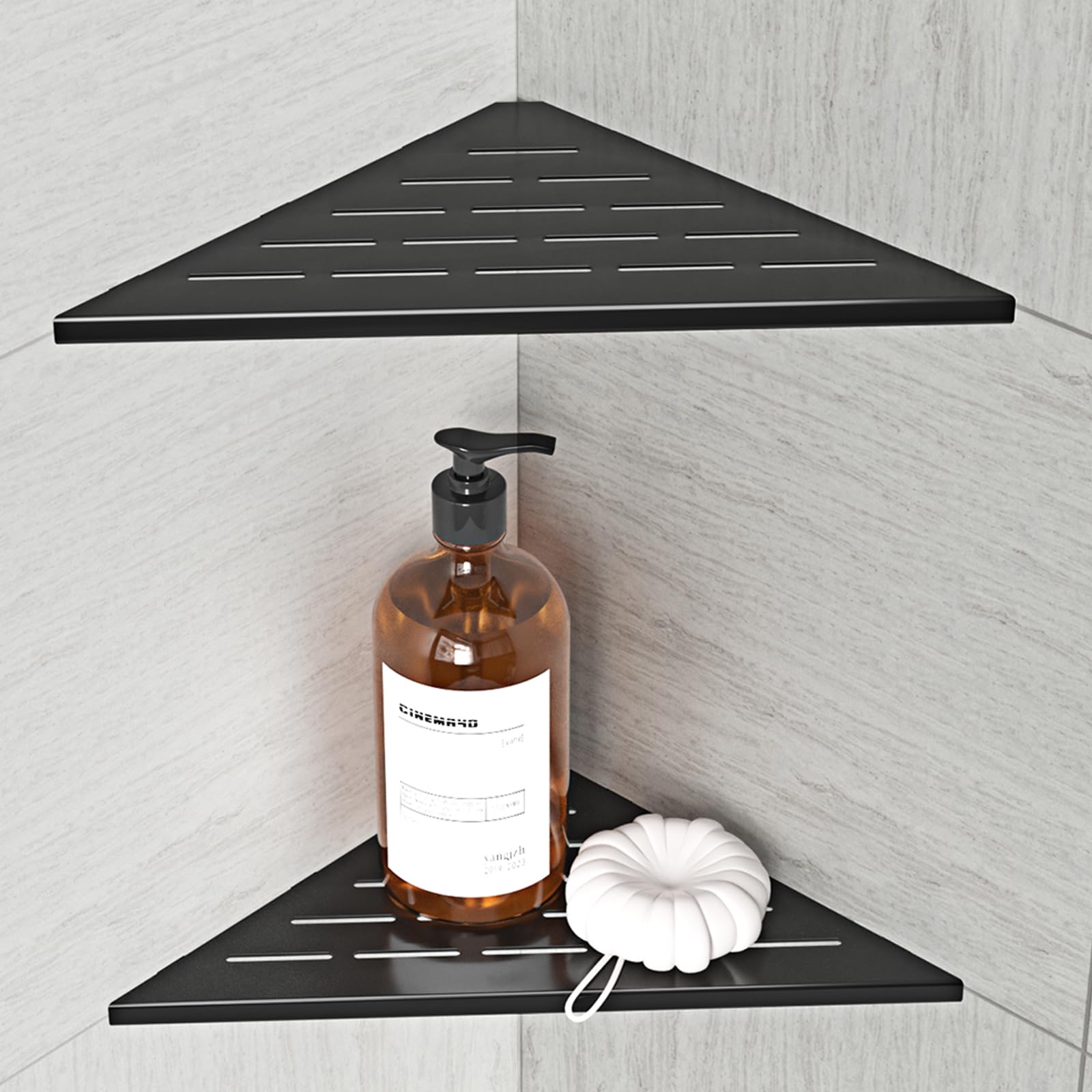 Amazon.com: Baltes Stainless Corner Shower Shelf - 10" Black 304 ...