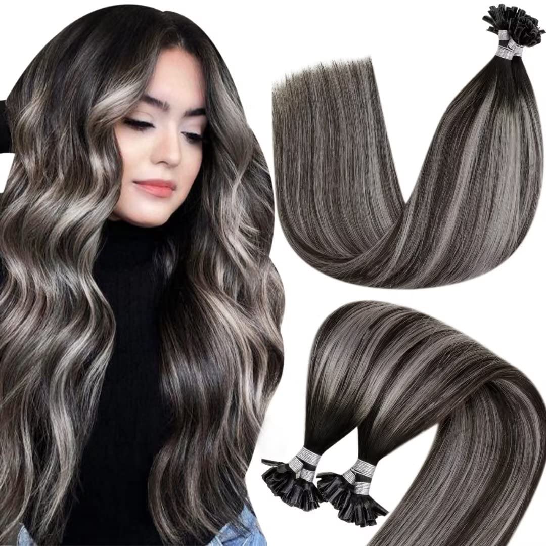 Hetto Echthaar Extensions bondings Balayage Haarverlangerung Keratin ...