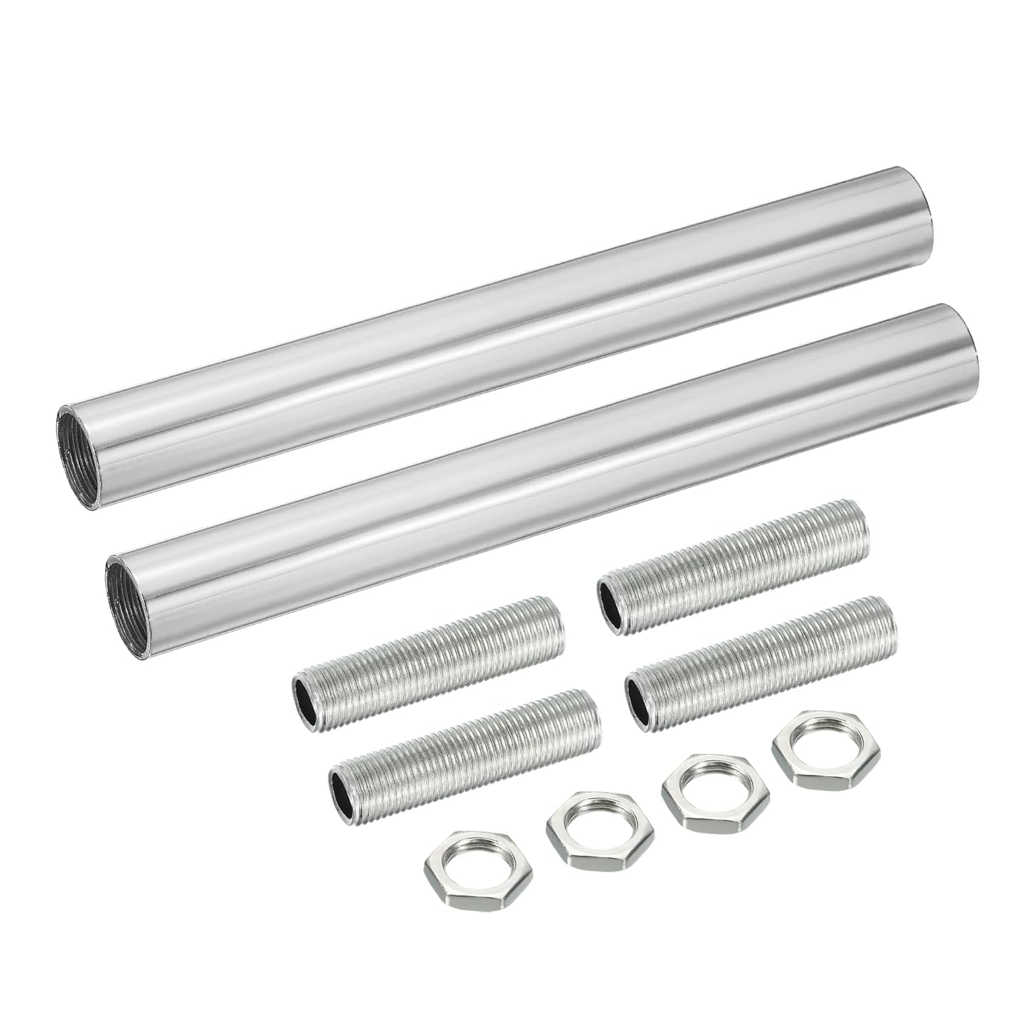 MECCANIXITY Threaded Extension Rod, 3.94" Lamp Pipe with Connector ...