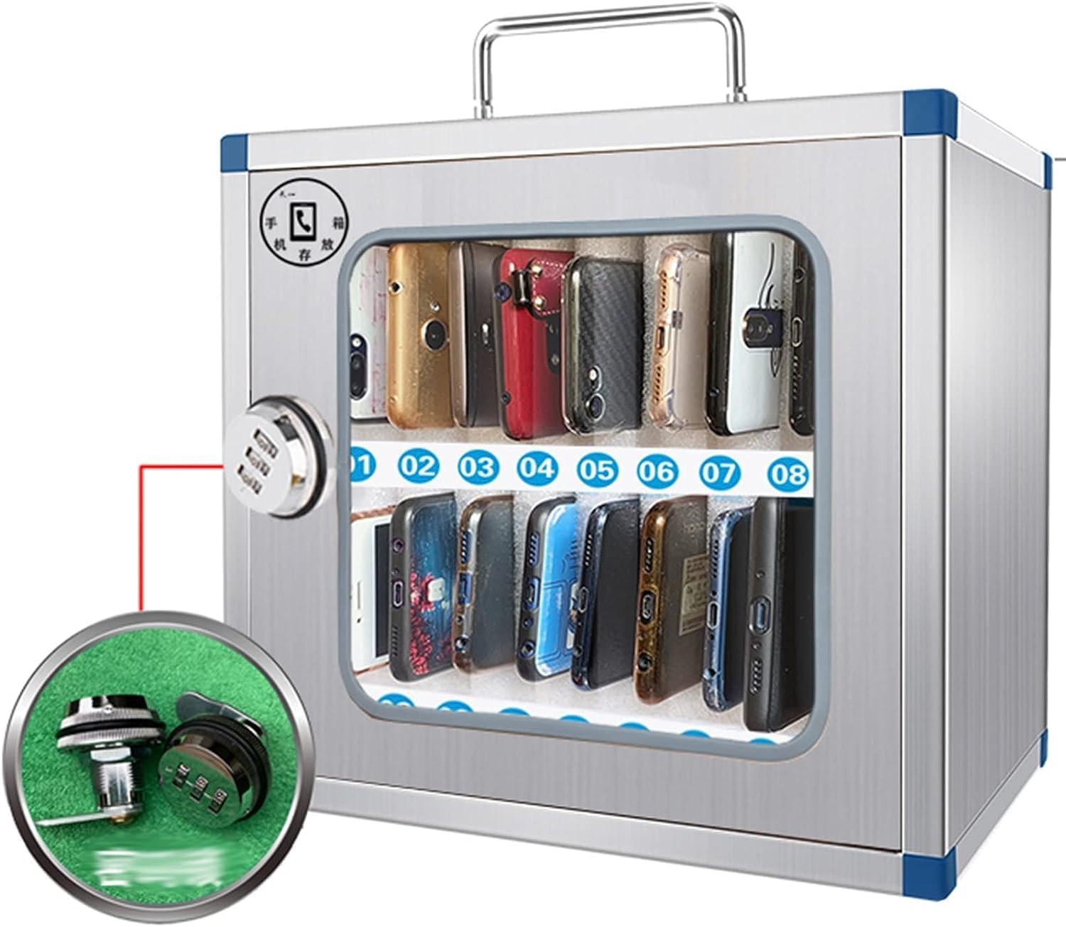 Amazon.co.jp: Corporate Meeting Room Cell Phone Safe Office Phone Lock ...