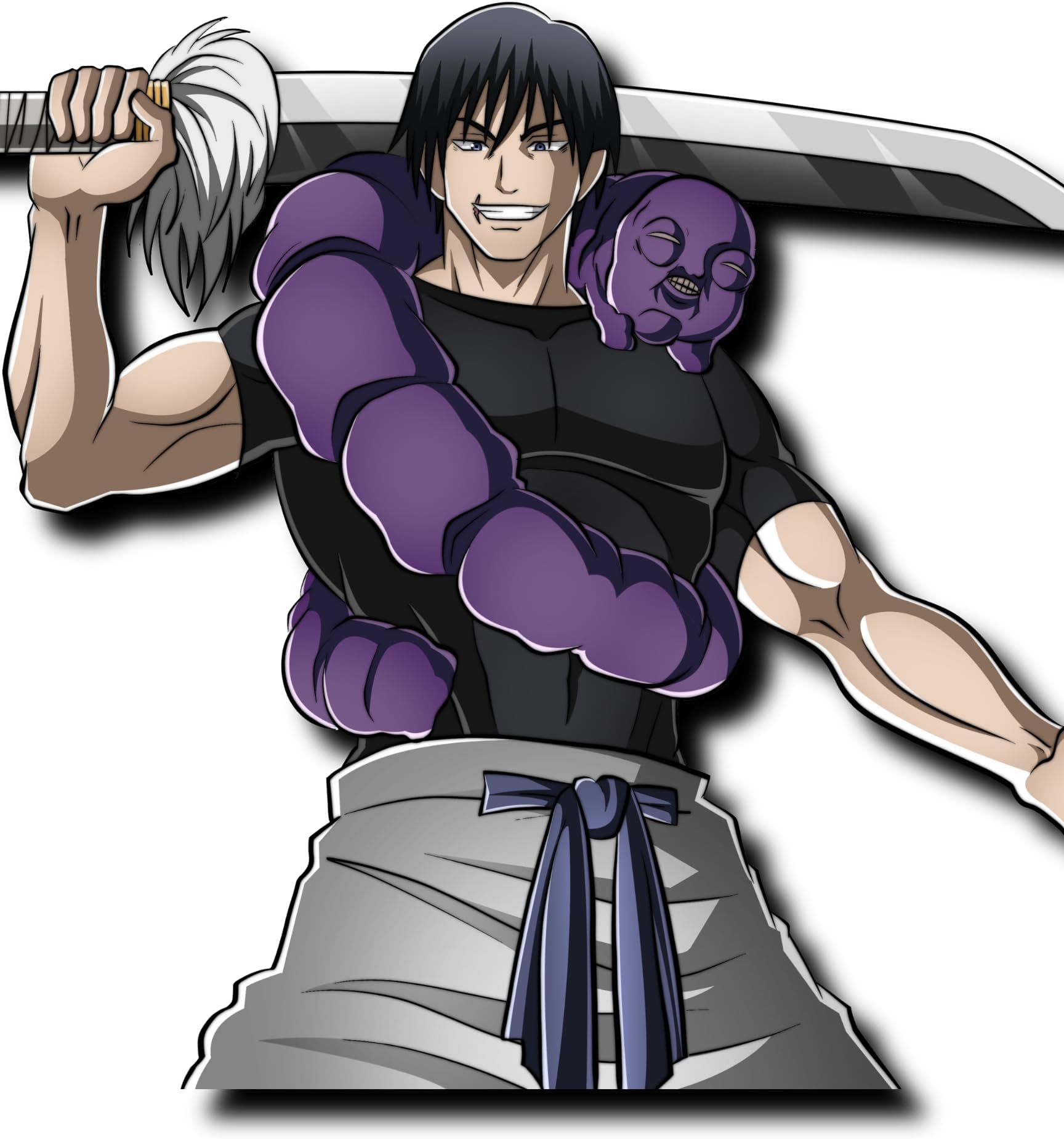 Amazon.com: Jujutsu Kaisen Toji Car Peeker Stickers 6" x 5" Vinyl Anime ...