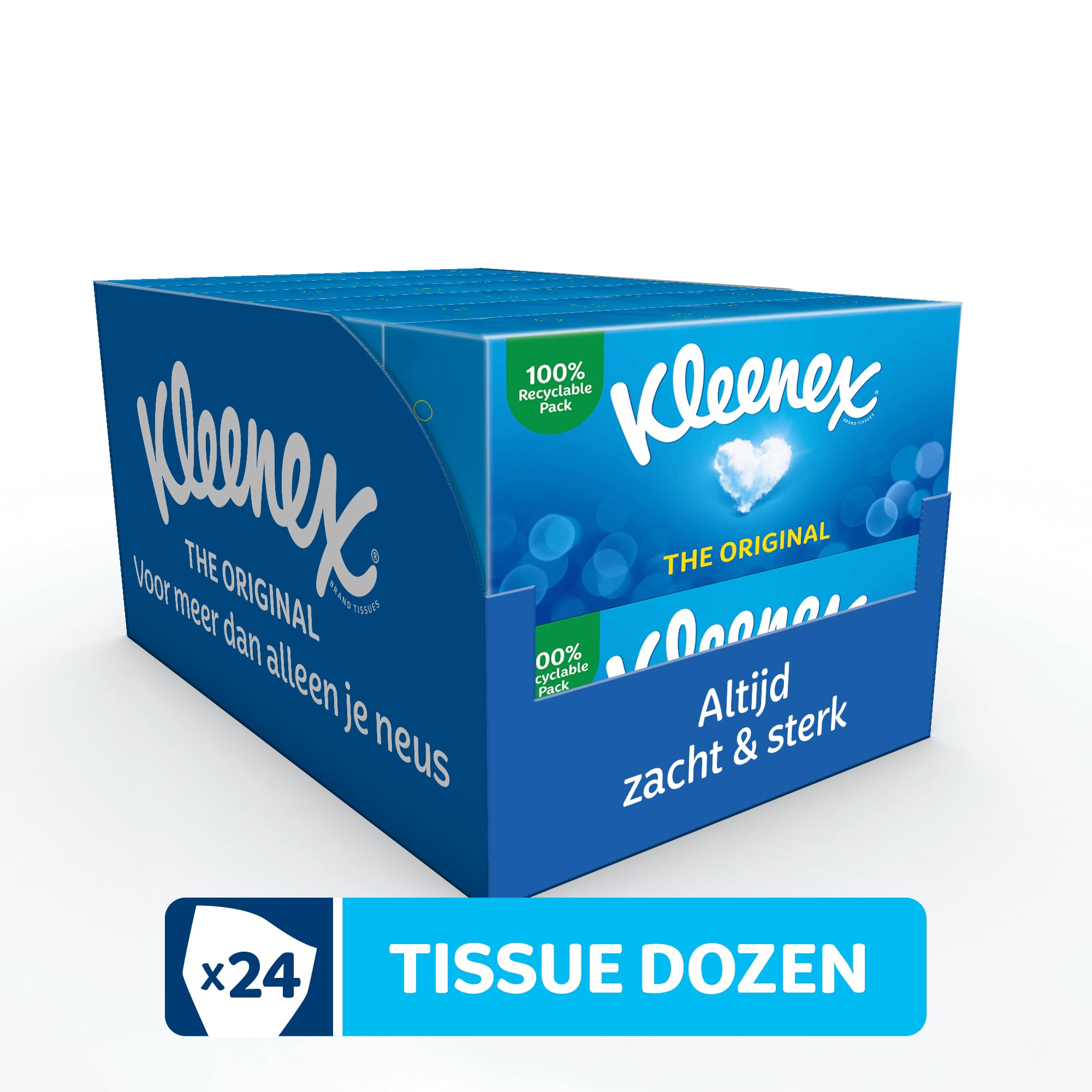 Blauwe Kleenex Tissue Doos Kleenex Family Tissues 10 Tissue Dozen