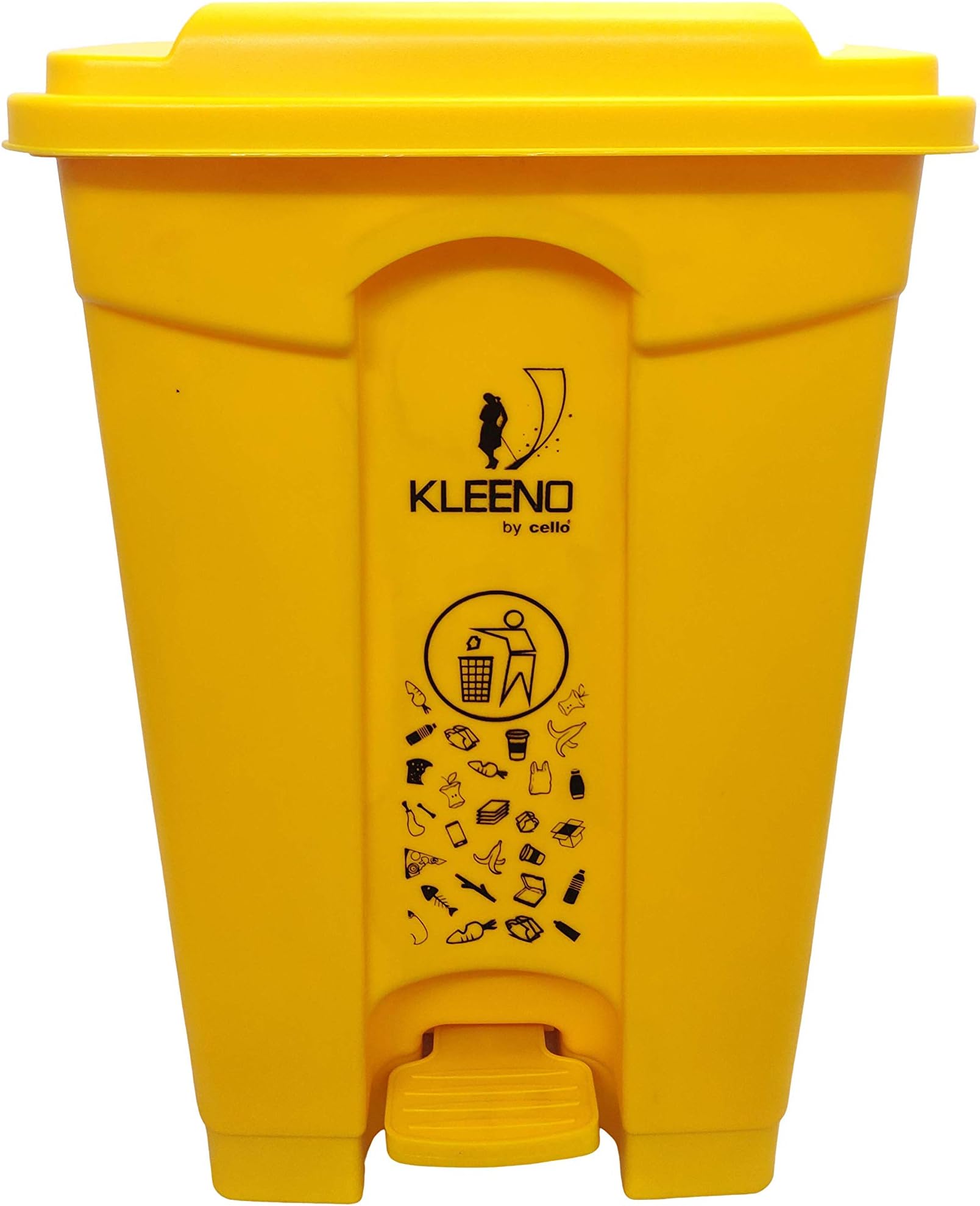 Cello Wheel Garbage Waste Dustbin 240 LTR - Yellow : Amazon.in: Home ...