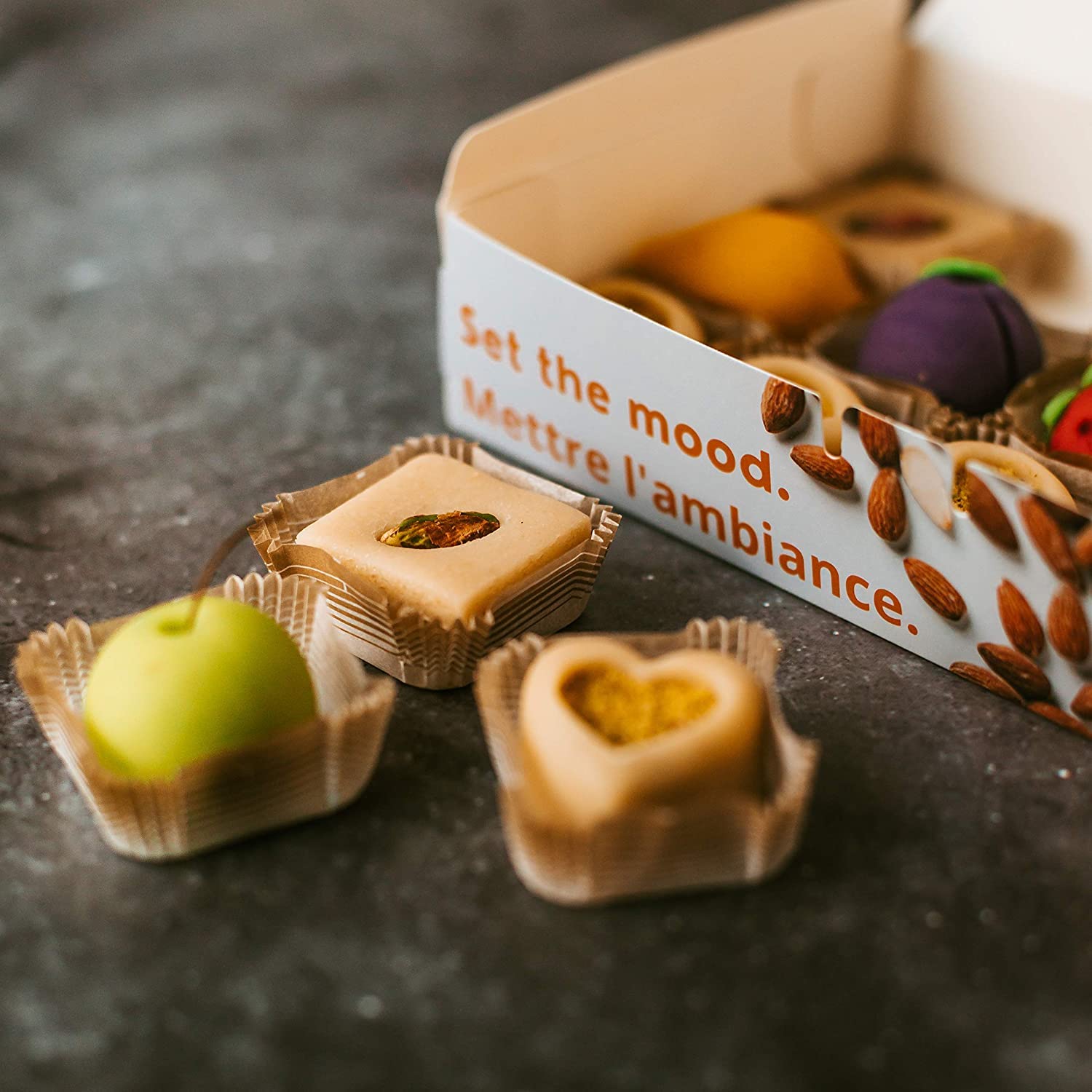 Amazon.com: Louza, Louzina, Fresh Marzipan, Assorted Fruit, Squares and ...