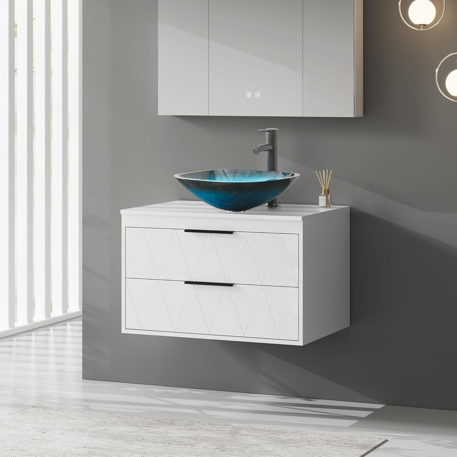 Amazon.com: eclife 30" Floating Bathroom Vanities with Sink Combo, Wall ...