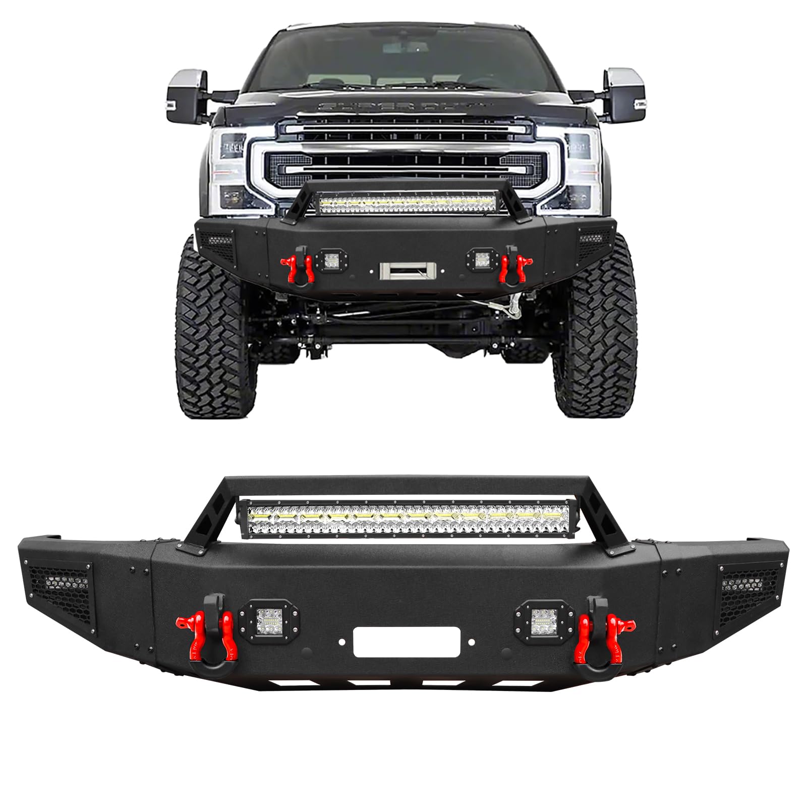 Buy AIWARGOD F250 Front Bumper Compatible with 2017 2018 2019 2020 2021 ...