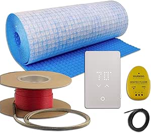 Warming Systems - 180 Sqft 240V Electric Radiant Floor Heating Kit ...