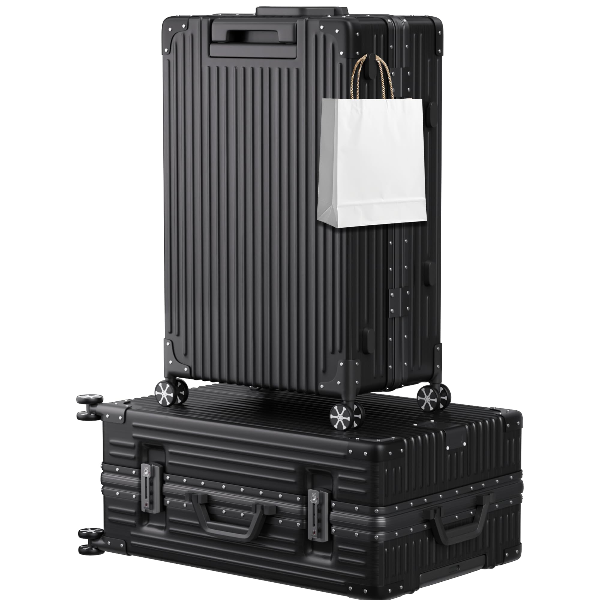 Amazon | [Airmood] スーツケース キャリーケース 機内持ち込み 軽量 アルミフレーム トロリーケース アウトドア キャリー ...