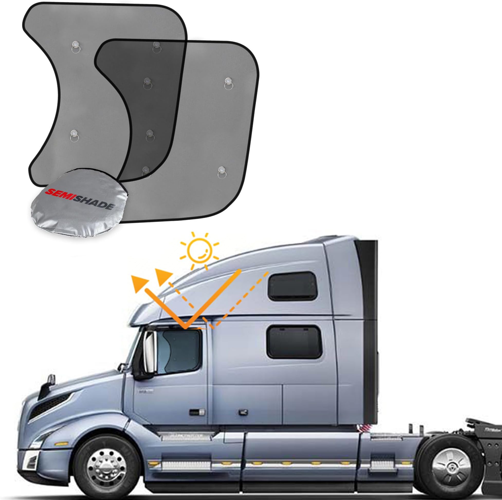 Amazon.com: Side Window Sun Shade for Semi-Truck - Custom Fit for ...