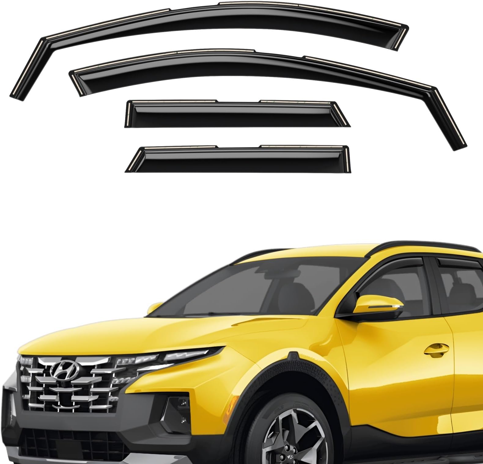 Amazon.com: Voron Glass in-Channel Extra Durable Rain Guards for ...