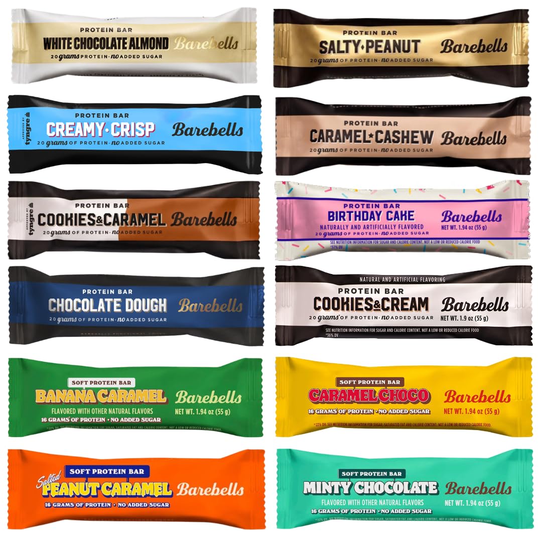 Amazon.com : Barebels Protein Bars Variety Pack Sampler, Protein Bars ...
