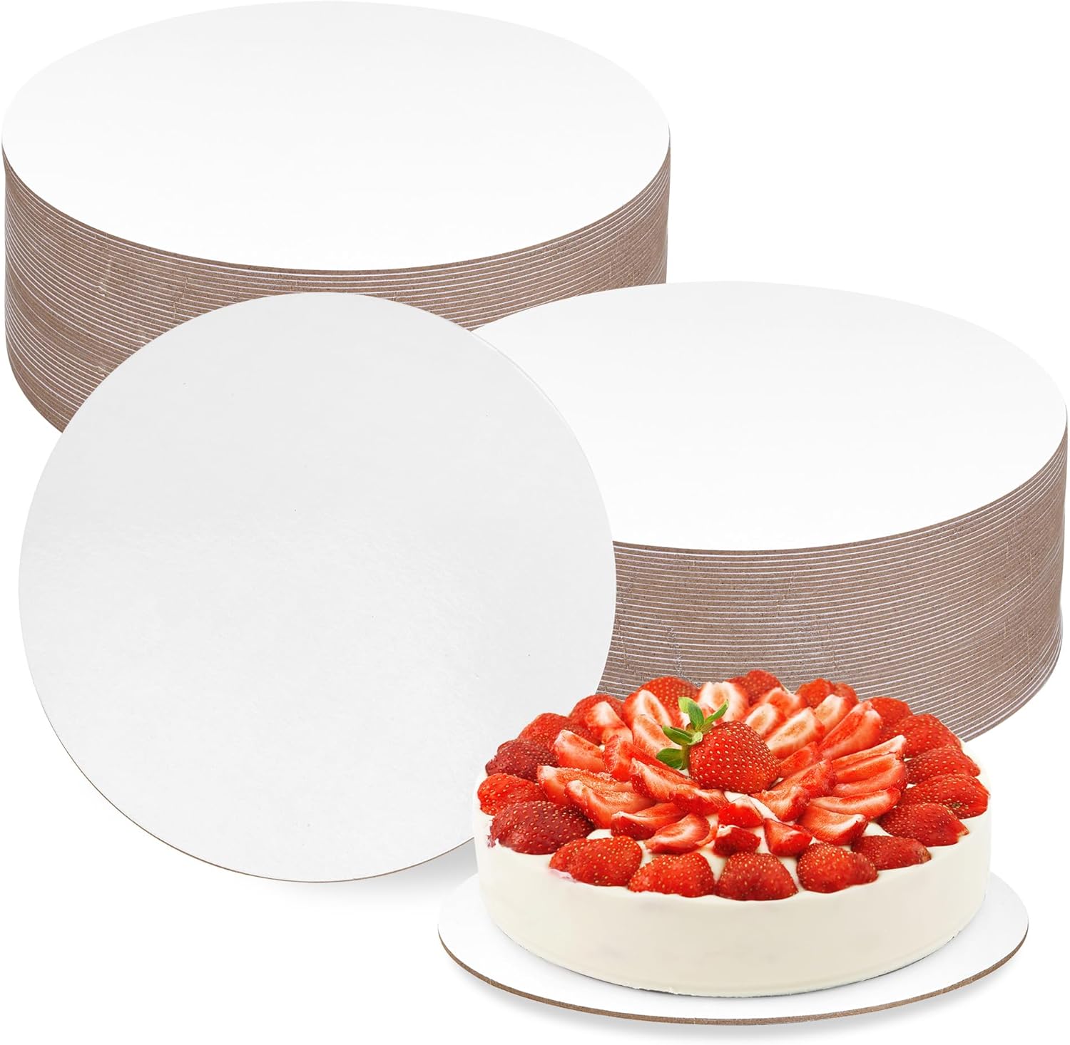 Amazon.com: MATUFF Cake Boards 30 Pcs White, 10 Inch Cake Circles Round ...