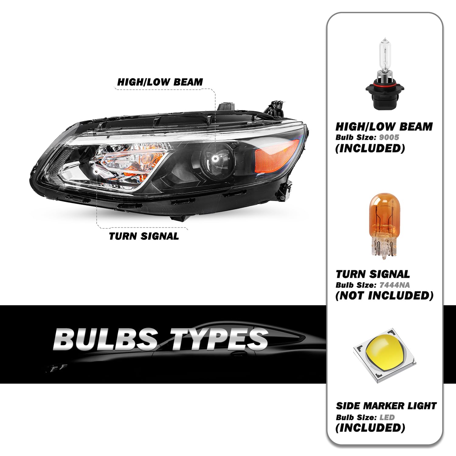 Snapklik.com : Projector OEM Style Headlight Assembly Fit For 2016 2017 ...