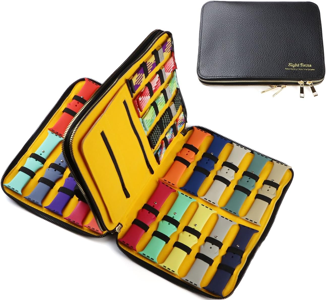 Amazon.com: Sight Focus 35 Slots Large Capacity Watch Band Organizer ...