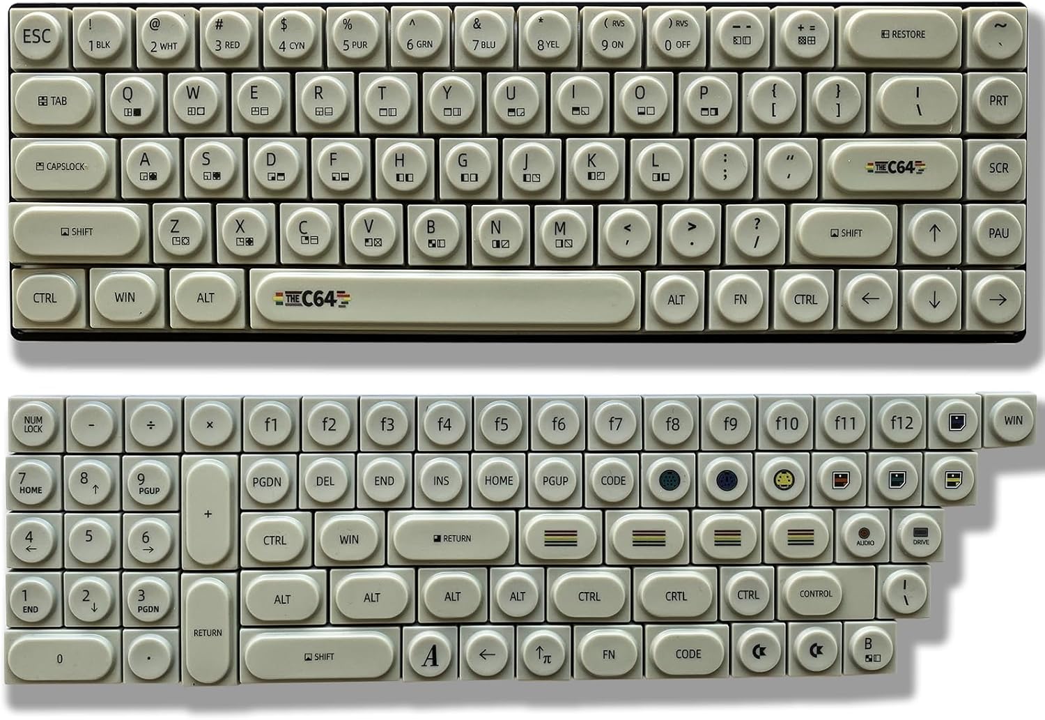 Amazon.com: VDTISXCH Building Block keycap C64 Toy Building Block ...