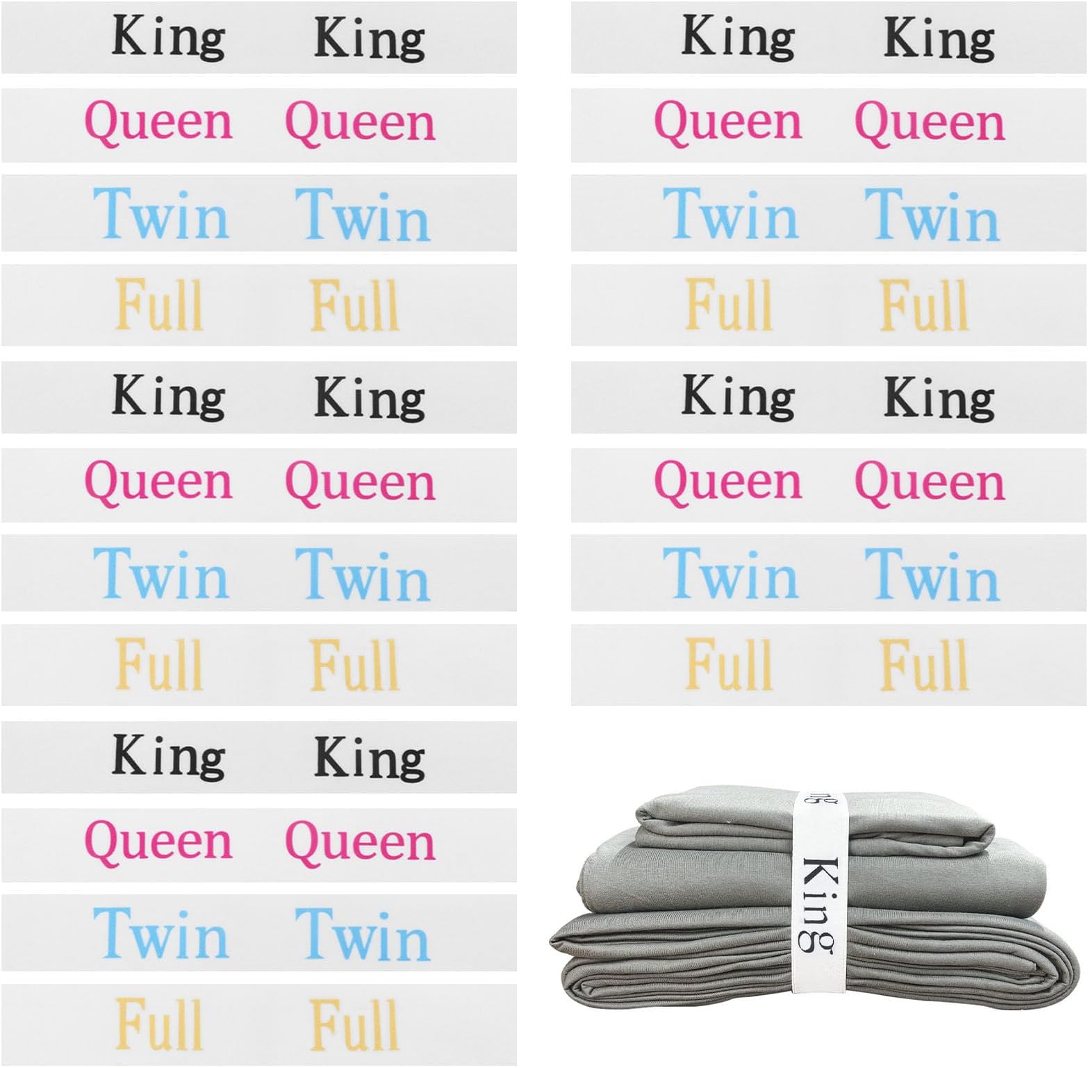 Amazon.com: Meatykui 20 Pieces Bed Sheet Organizer Bands, Elastic ...