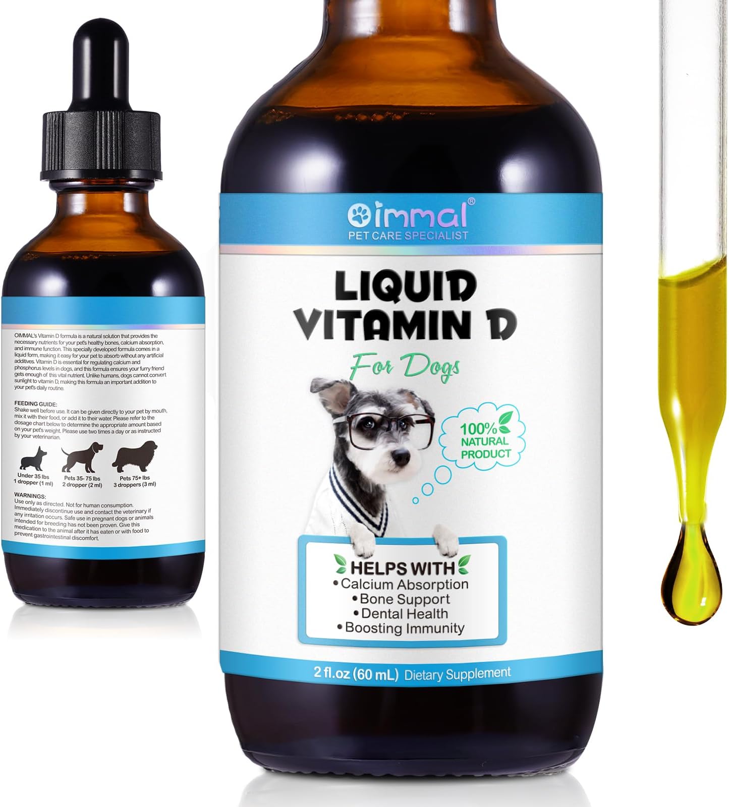 Amazon.com : Rx Vitamins Rx D3 Liquid Vitamin D for Dogs & Cats ...