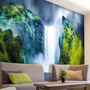 ZYMECH Scenic Office Wall Paper Landscape Boho Contact Paper Dining ...