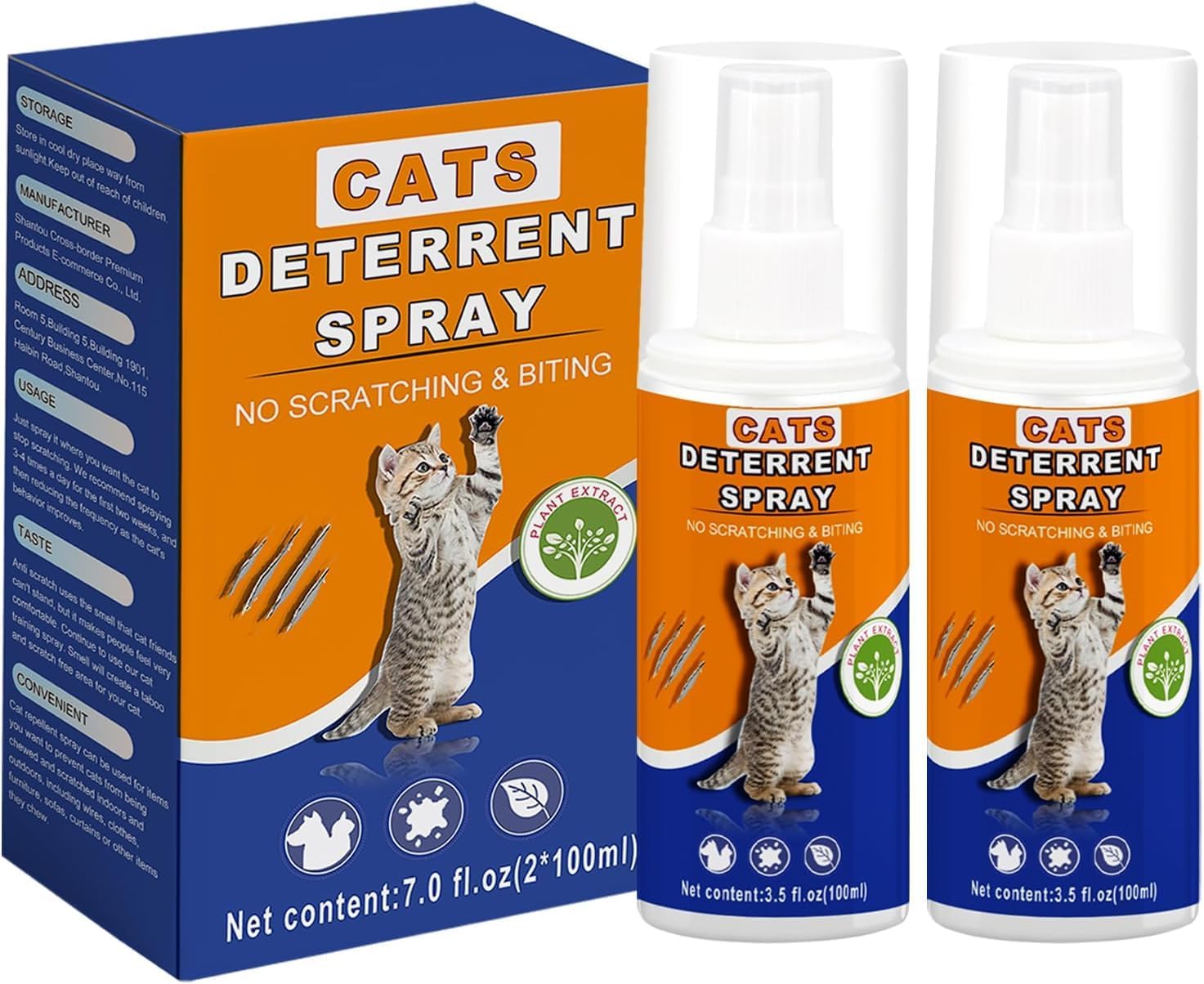 Amazon.com: Cat Deterrent Spray - Effective Training Aid with Natural ...
