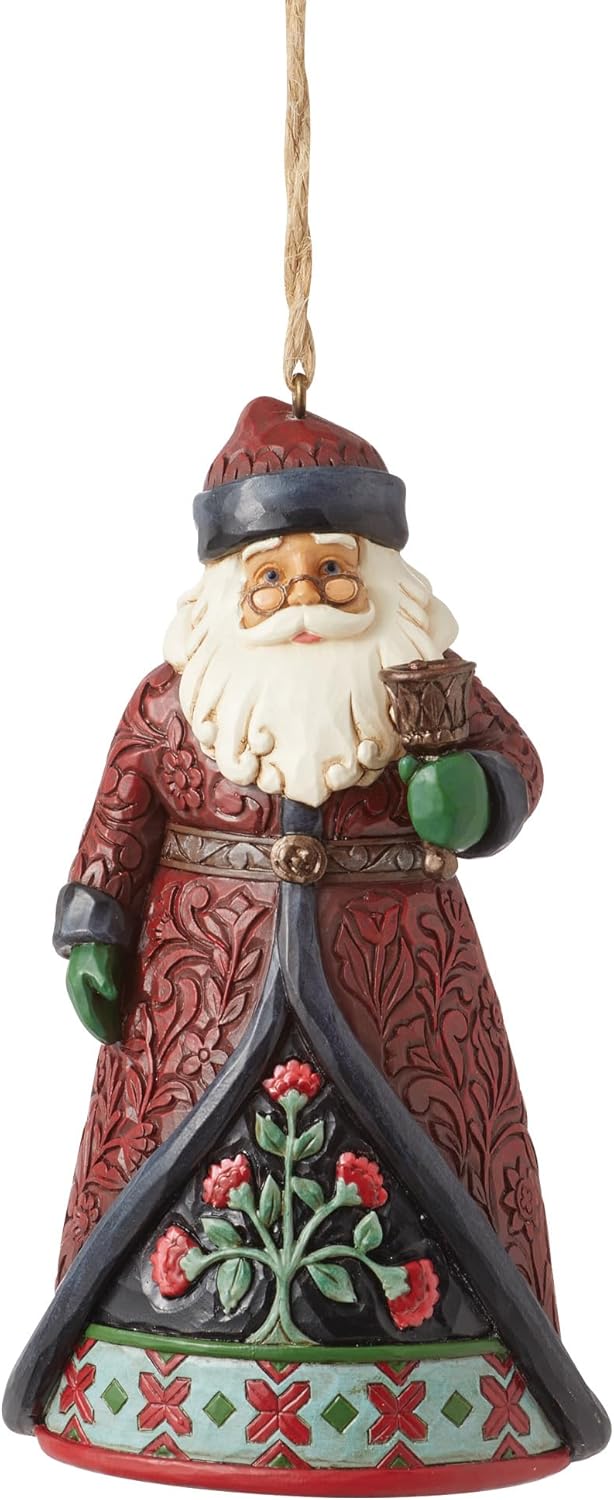 Amazon.com: Enesco Jim Shore Heartwood Creek Holiday Manor Santa with ...