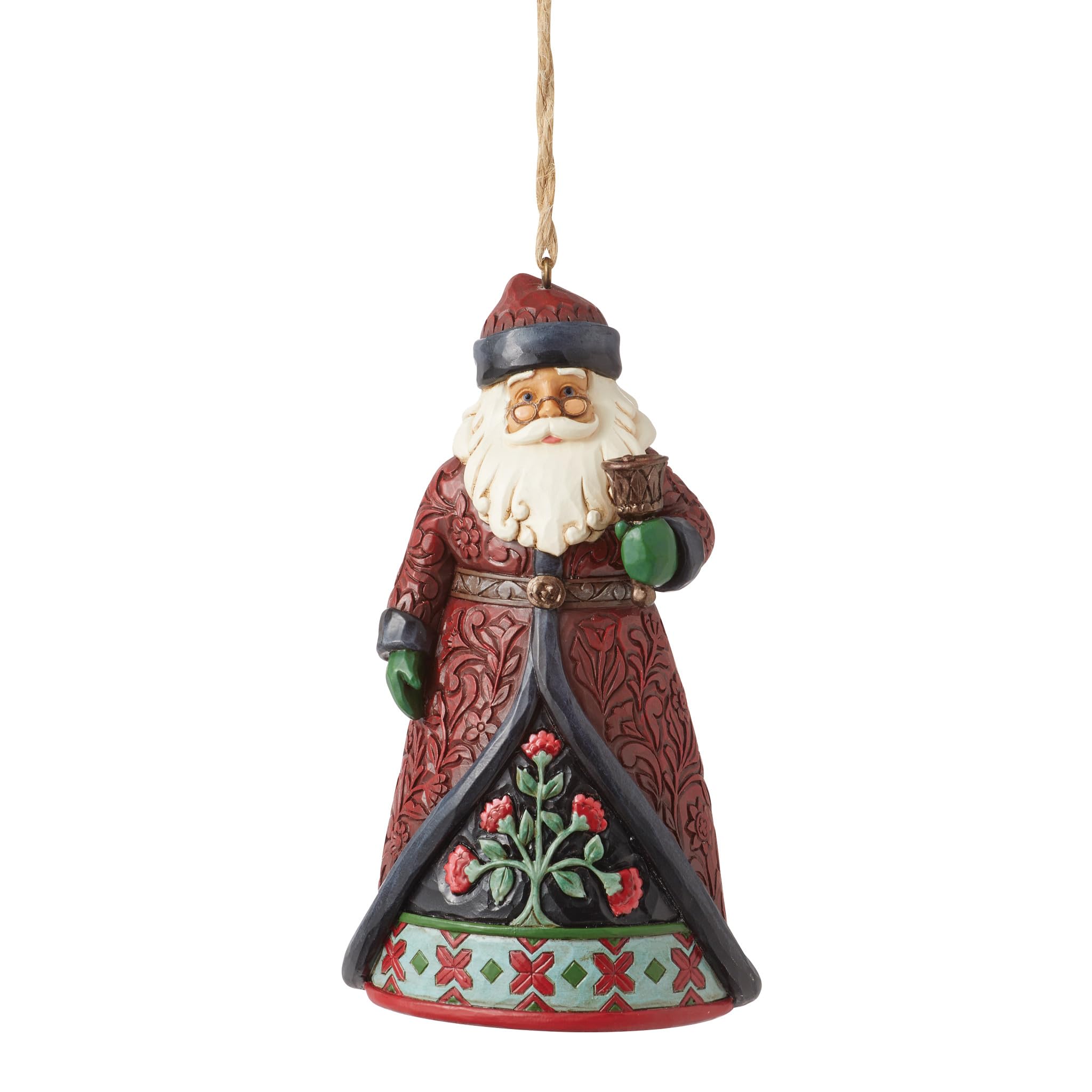 Amazon.com: Enesco Jim Shore Heartwood Creek Holiday Manor Santa with ...