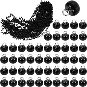 Amazon.com: Swpeet 20 Yard Black Braid Trim with Elastic Button Loop ...