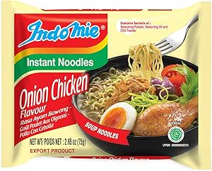 Indomie Indo Mi Goreng Mie Instant Noodles, Chicken Onion, (Pack of 30 ...