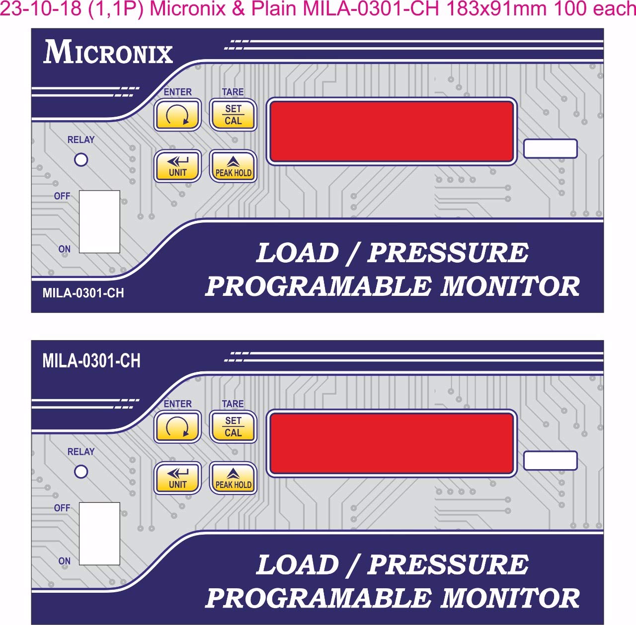 Micronix Instruments Mic004 Metal Load/Pressure Programmable Monitor ...