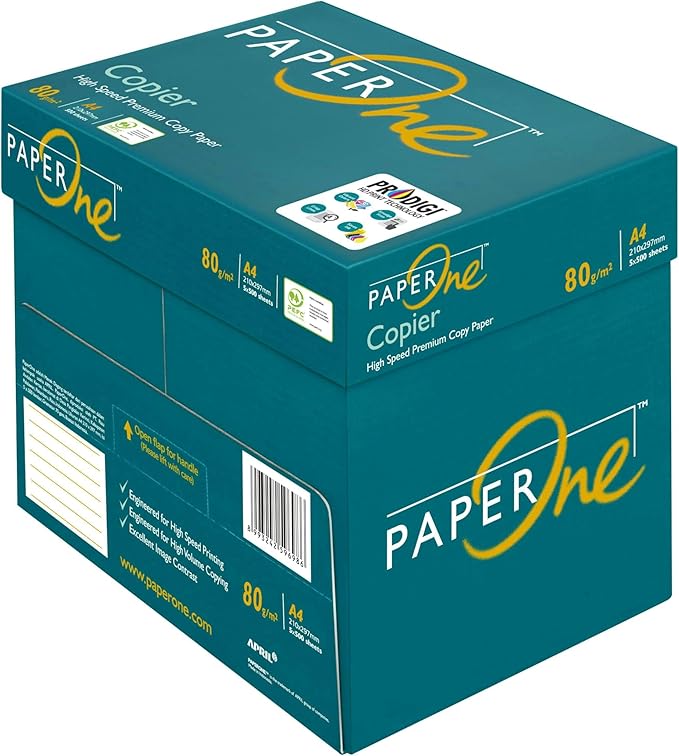PaperOne™ Copier Premium Copy Paper, 80 GSM, A4 Size, 5 reams per ...