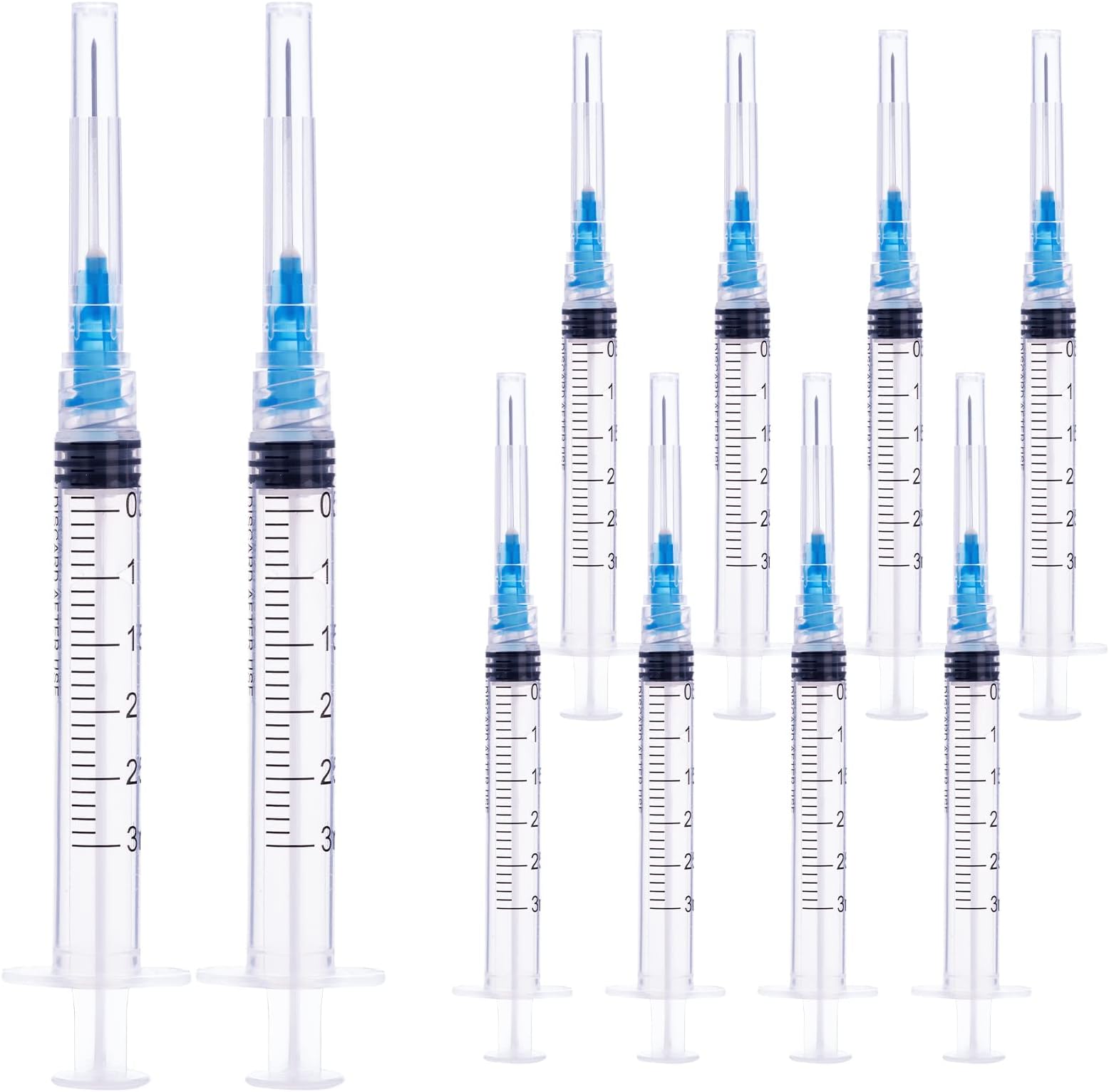 Amazon.com: 2ML Disposable syringe with Needle, Individually Wrapped ...