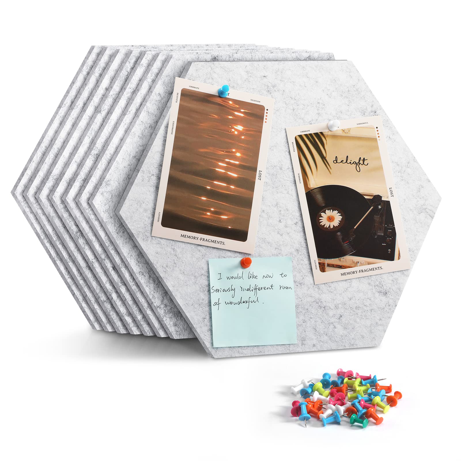 Amazon.com : Uoisaiko 12" Large Bulletin Board with 30 Push Pins, Pack ...