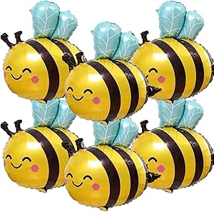 Amazon.com: Bee-Balloon Bee-Decorations 6PCS 31 Inch Bee Balloon ...