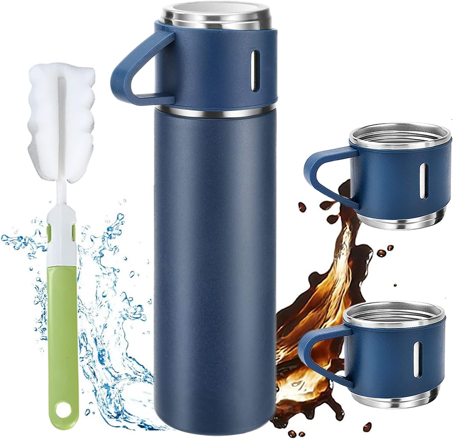 Termo con taza incluida para té y Café de Acero Inoxidable, botella ...