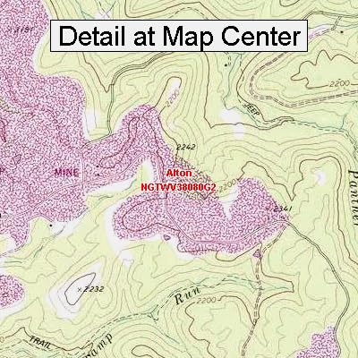 Amazon.com : USGS Topographic Quadrangle Map - Alton, West Virginia ...