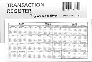 Easy Read Register 10 Checkbook Registers - 32 Pages with 510 Lines ...