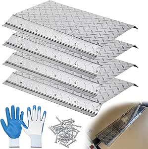 Amazon.com: Gisafai 4 Pcs Trailer Door Ramp Transition Flap Hinged ...